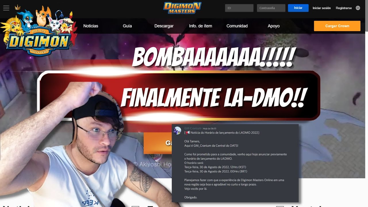 DATA E HORA DO LANÇAMENTO LADMO - DIGIMON MASTERS ONLINE - YouTube