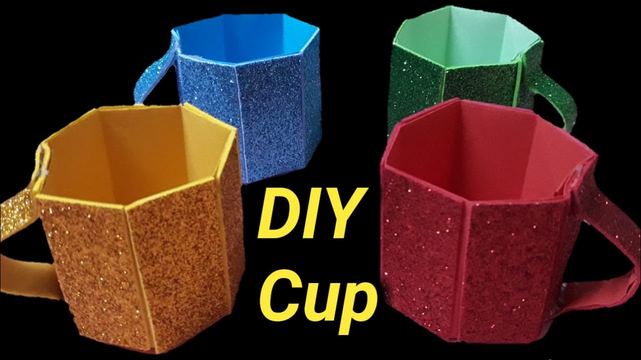 DIY MINI PAPER CUP / Paper Crafts For School / Paper Craft / Easy ...