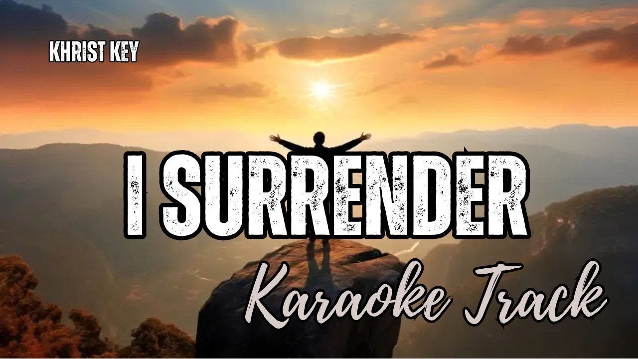 🎤KARAOKE TRACK I Surrender 🎤 - Hillsong Worship - YouTube