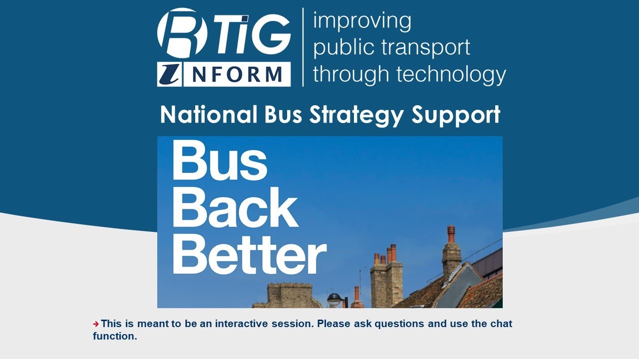 National Bus Strategy Support 7 April 2021 - YouTube