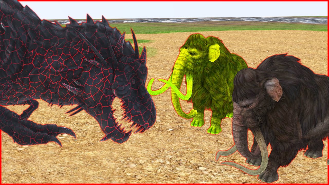 Woolly Mammoth vs Lava T-Rex vs Zombie mamont and | Mammoth Life #04 ...