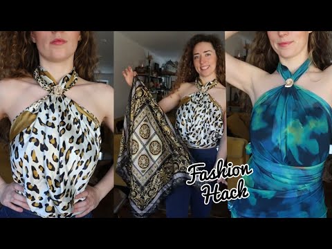 How to Tie a Scarf into a Top/Dress using a Ring