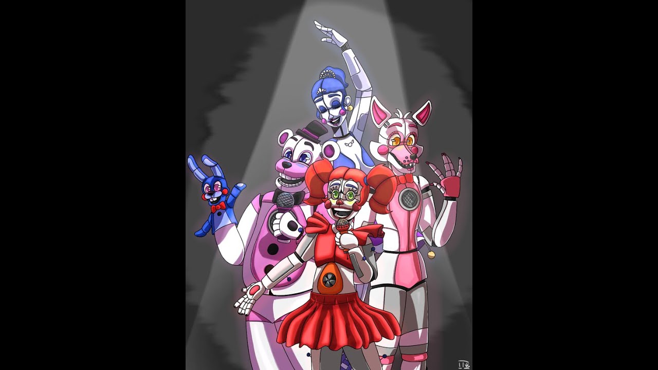 fnaf SL gang + ennard & extras sing foxy sings a song(requested) - YouTube