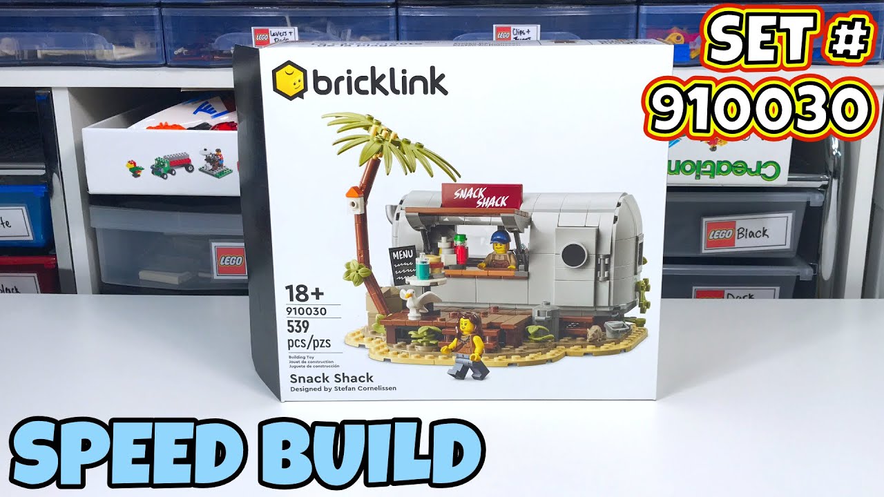 LEGO BrickLink Designer Program "Snack Shack" Speed Build 🌭 LEGO Set ...