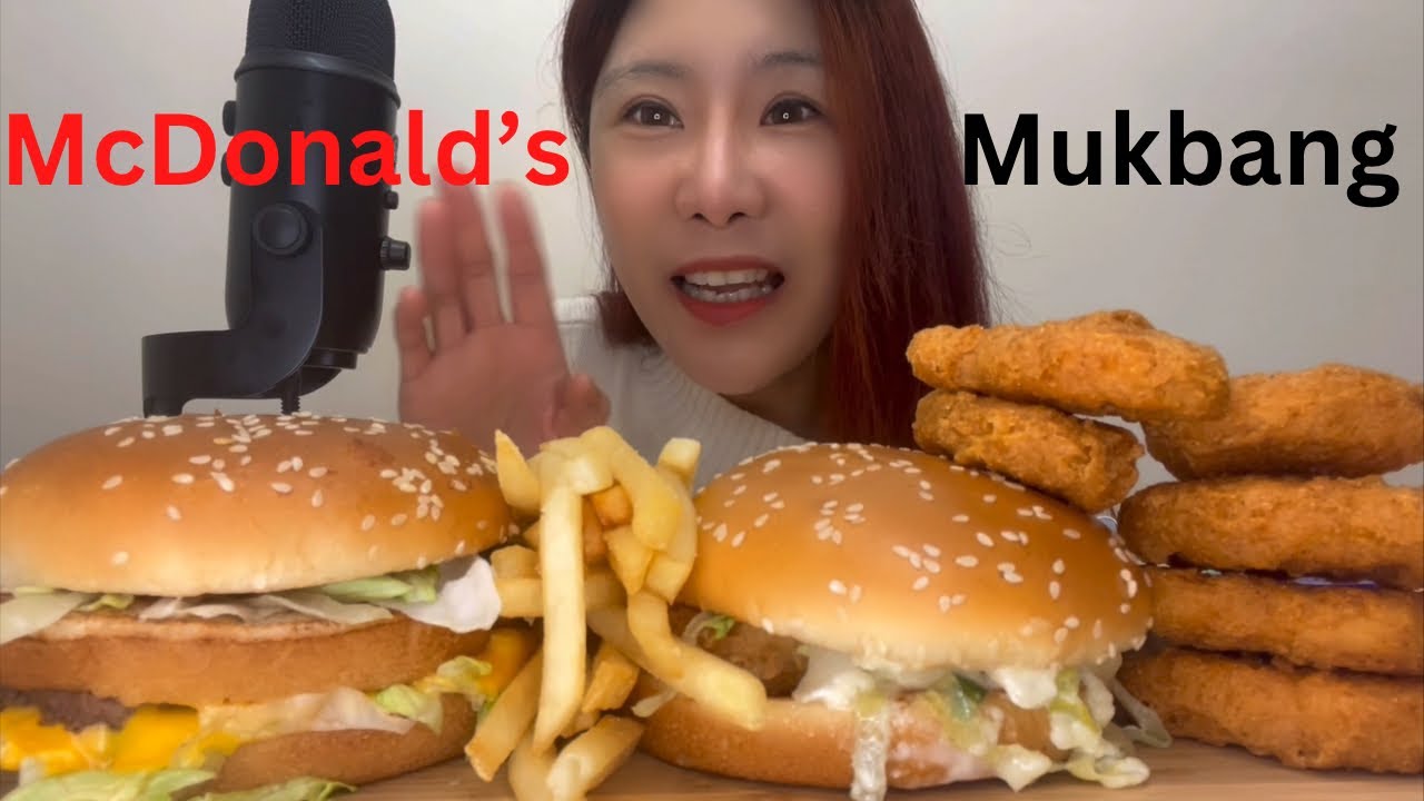 McDonald’s Mukbang | Big Mac 🍔, McChicken, Spicy 🌶️ Chicken Nuggets ft ...