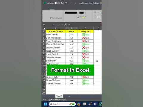 Format in Excel #exceltech #excel #excelworld #tutorial #howto #tips #cmd - YouTube
