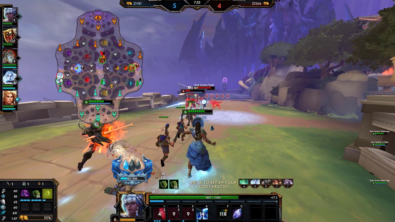 Smite Conquest: Jemoja Support - YouTube