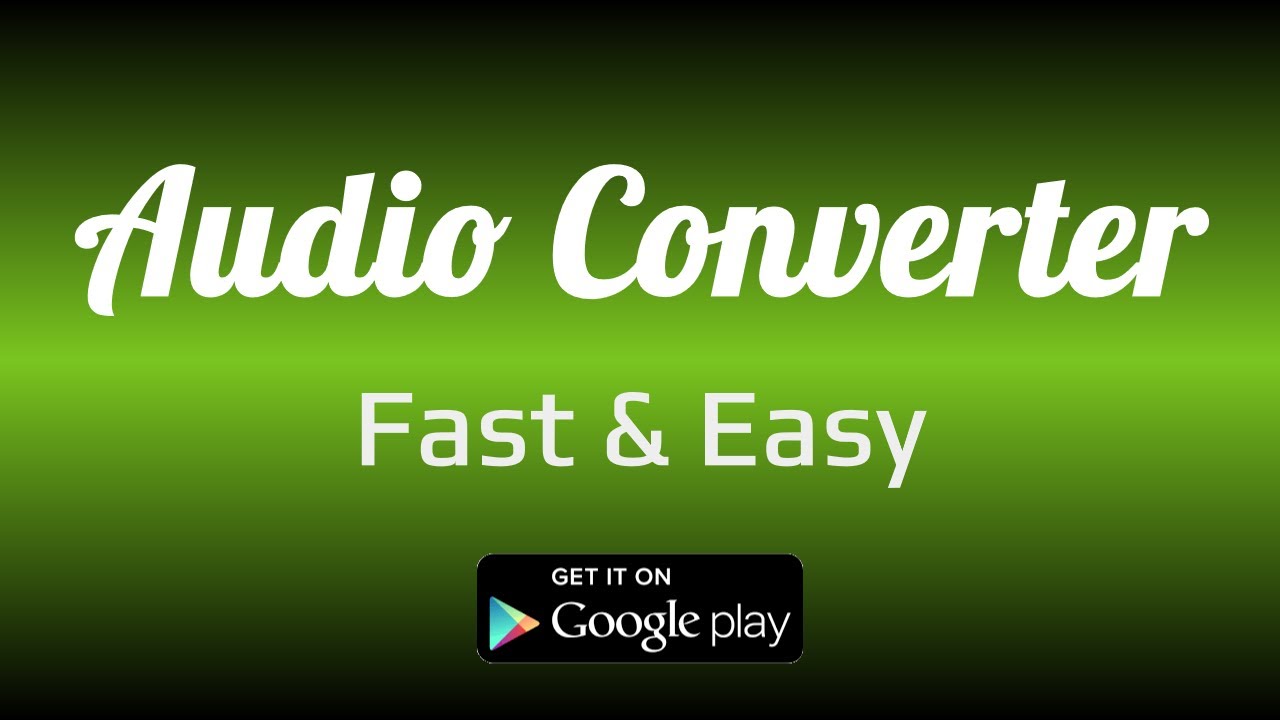 audio converter app for android - YouTube