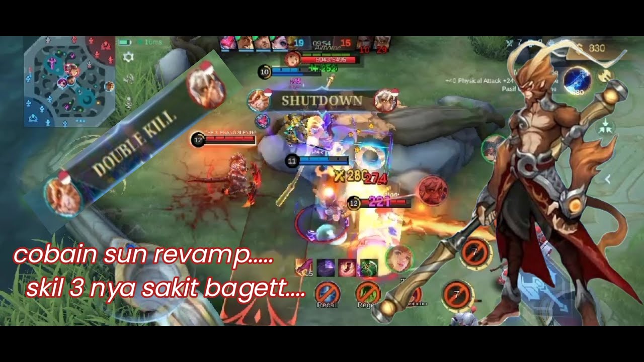 Gameplay sun revamp.Mobile legends indonesia - YouTube