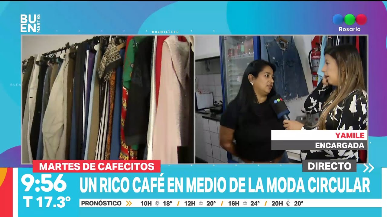 Un rico café en medio de la moda circular Telefe Rosario - YouTube