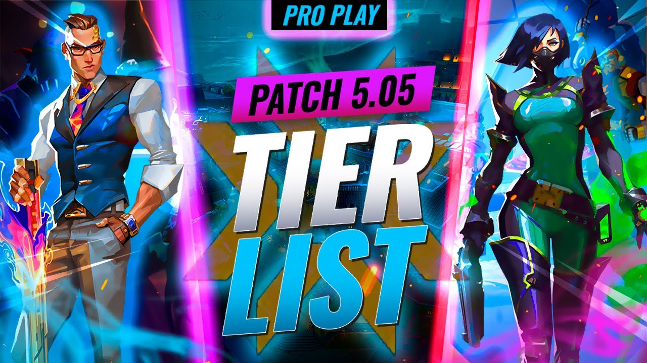 NEW UPDATE: BEST Agents Tier List From PRO PLAY! - Valorant Patch 5.05 ...