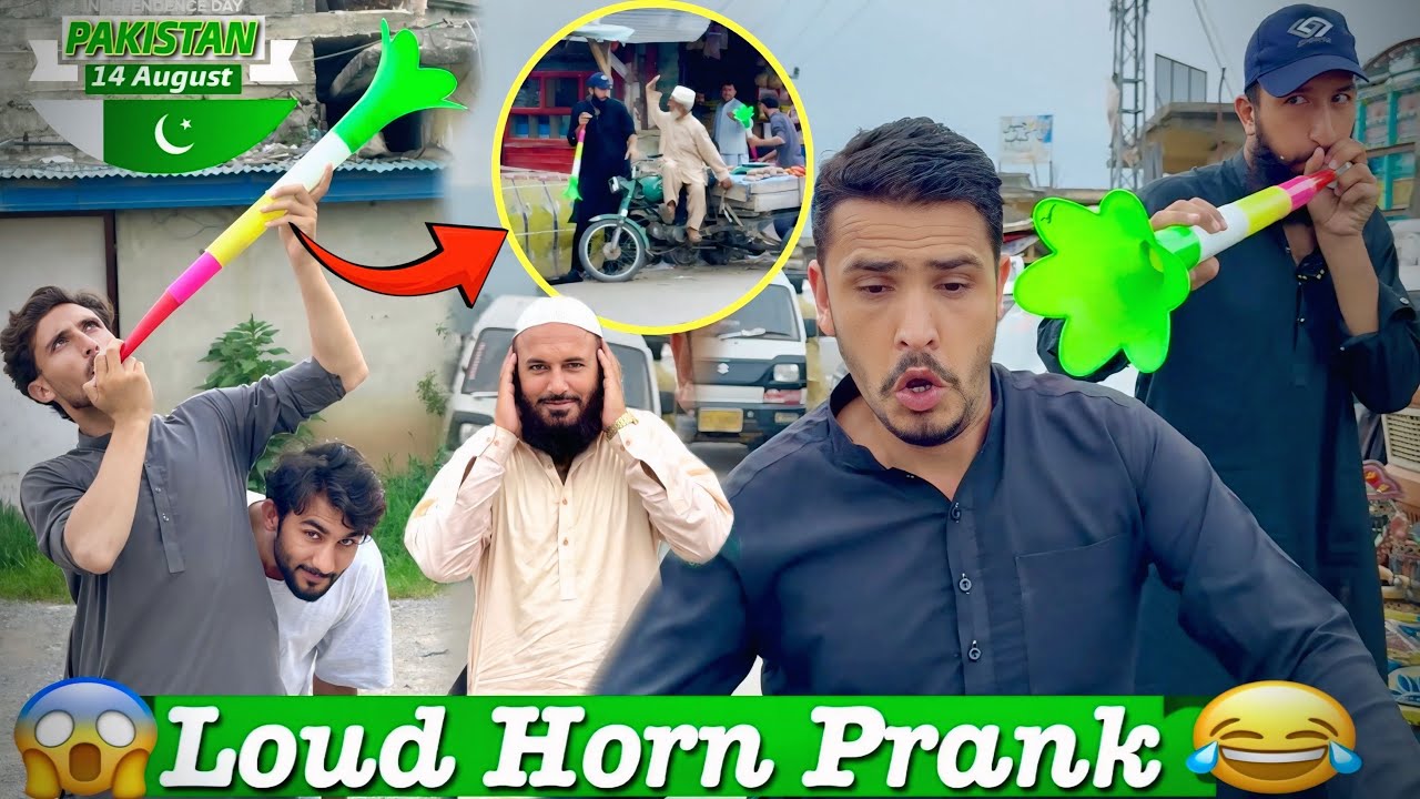 Loud Horn Prank In Public 😂 | Baja Bajaw Prank 14 August | 14 August ...