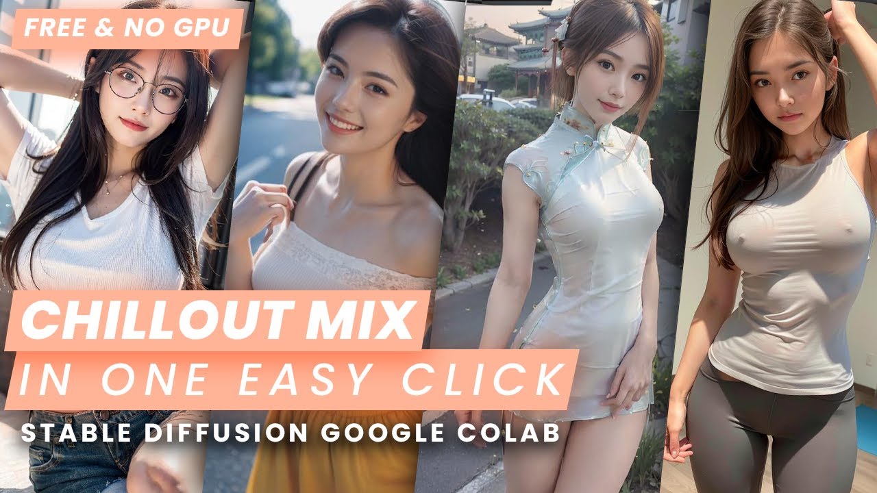 ChilloutMix | Stable Diffusion - FREE Colab | No GPU - EASY 1-CLICK Automatic1111 - YouTube
