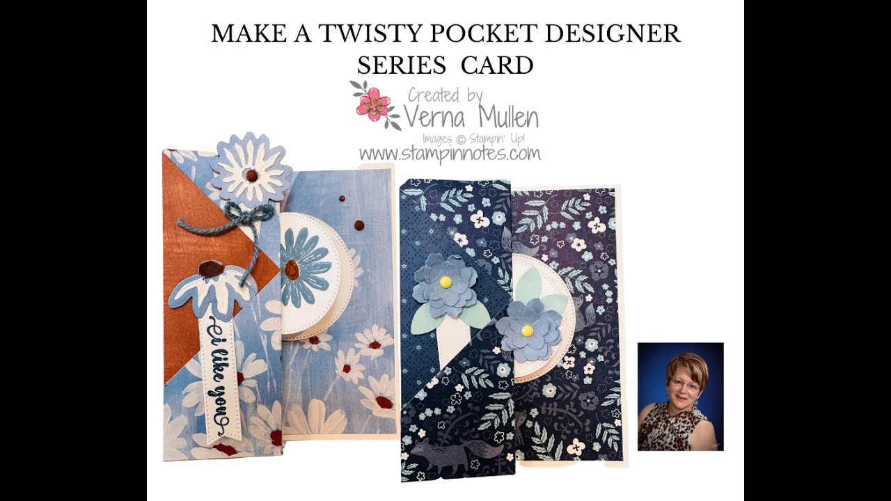 Make a Twisty Pocket Designer Series Paper Card - YouTube