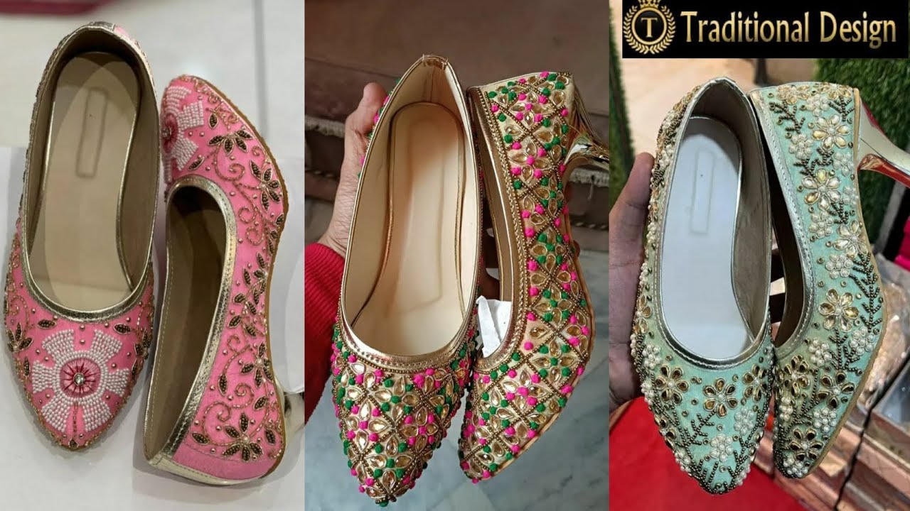 New Punjabi heels jutti collection | fancy heels jutti design for girls ...