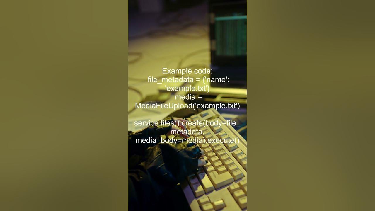 How do you upload a file to Google Drive using Python? - YouTube