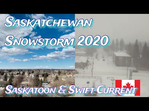 Snowstorm in Saskatoon and Swift Current 2020 | SK, Canada - YouTube