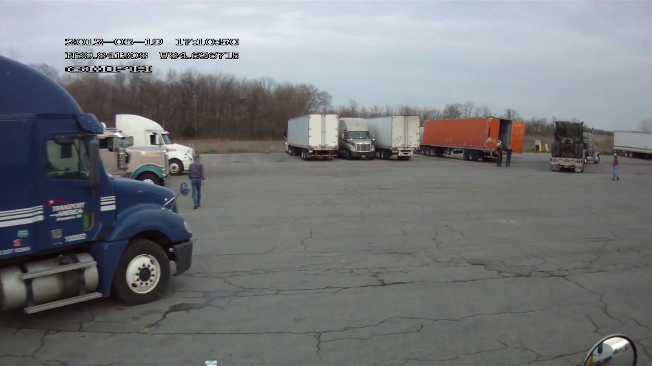 Load Shifted On Semi Trailer - YouTube