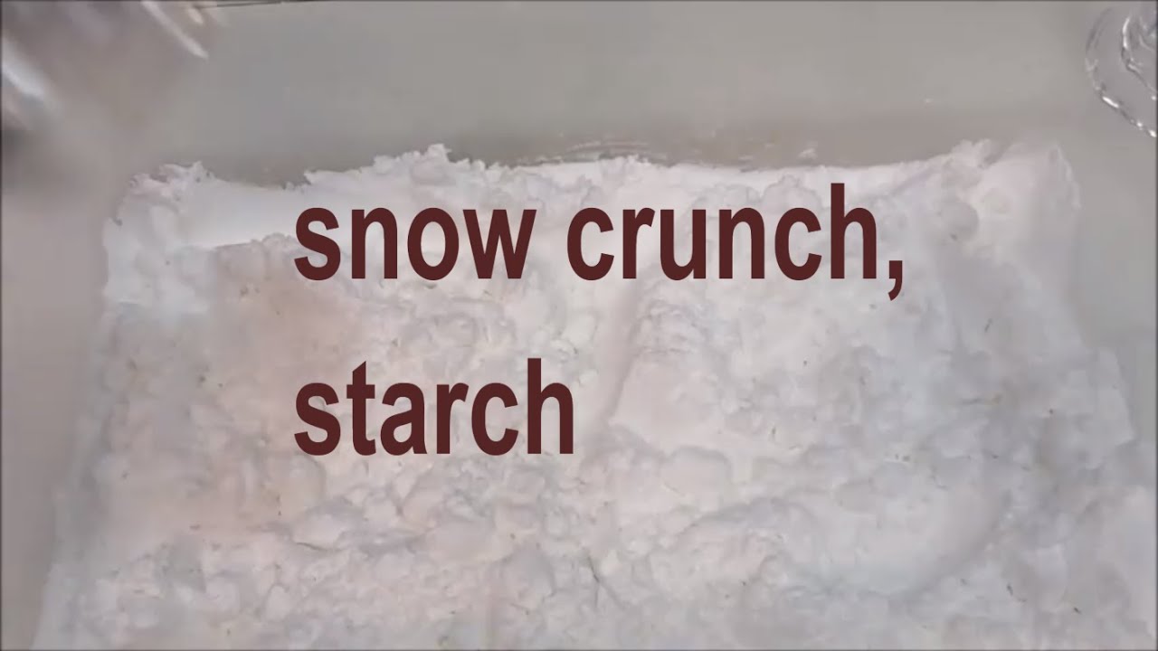 눈 위기, 전분 - snow crunch, starch (хруст снега, крахмал) - YouTube
