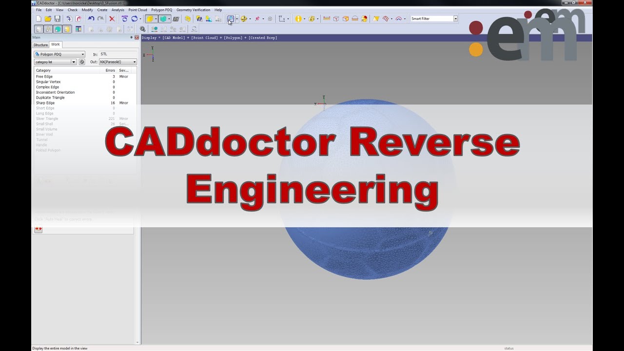 CADdoctor Reverse Engineering - YouTube