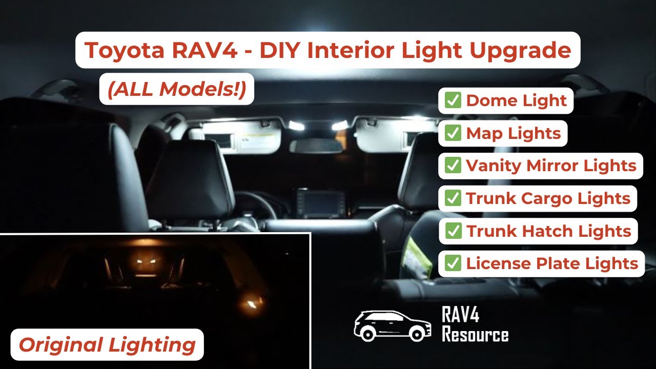 Upgrade Your RAV4's Interior Lights - HUGE Difference! [Easy Install ...