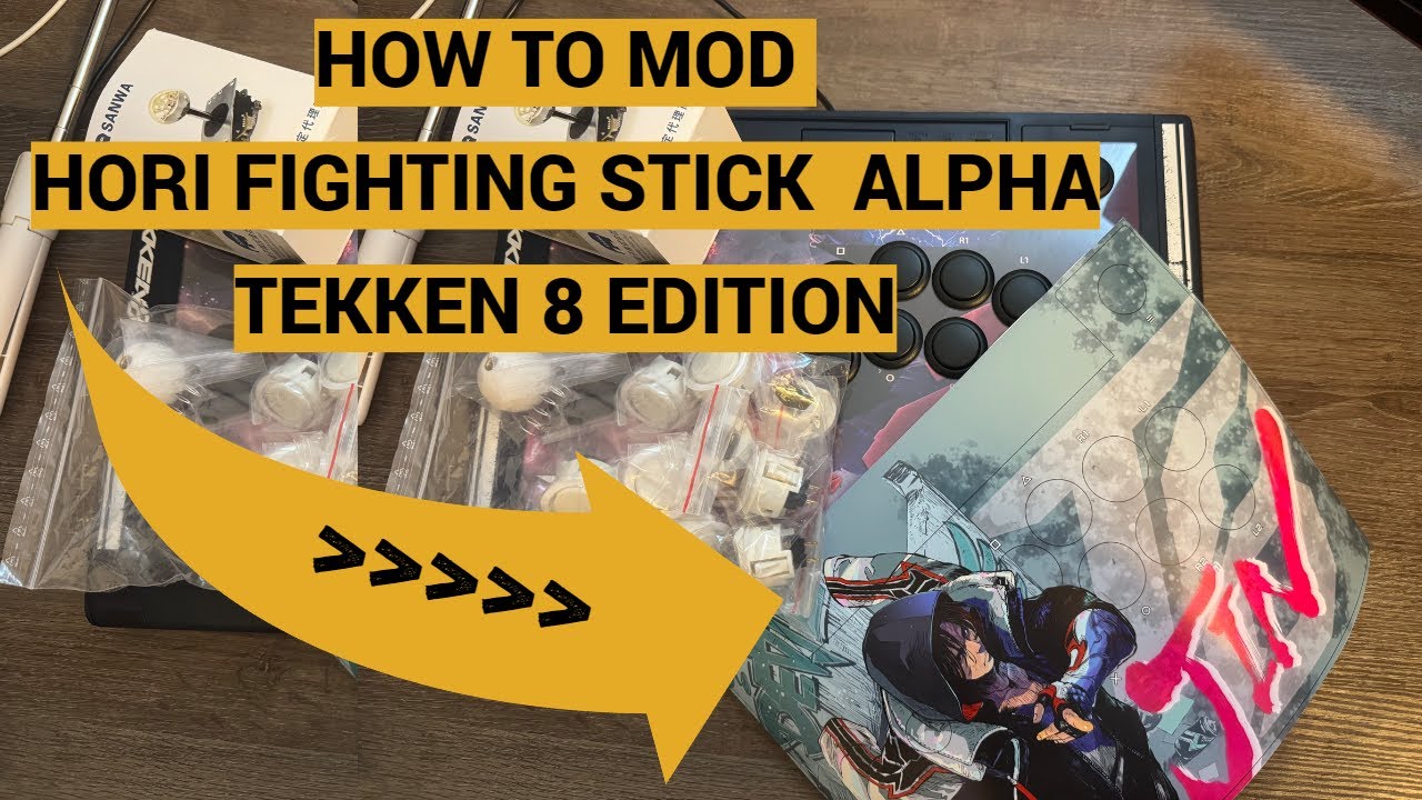 How to mod the HORI Fighting Stick Alpha TEKKEN 8 EDITION - YouTube