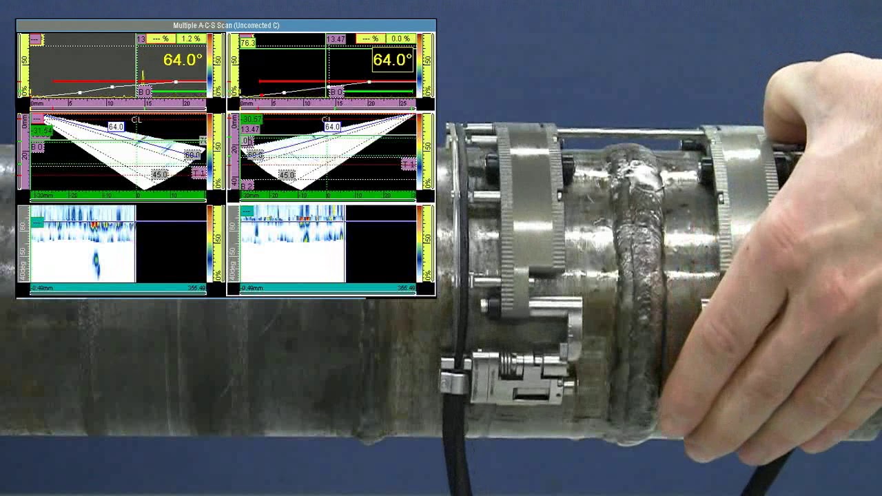 Weld inspection using cobra scaner - YouTube