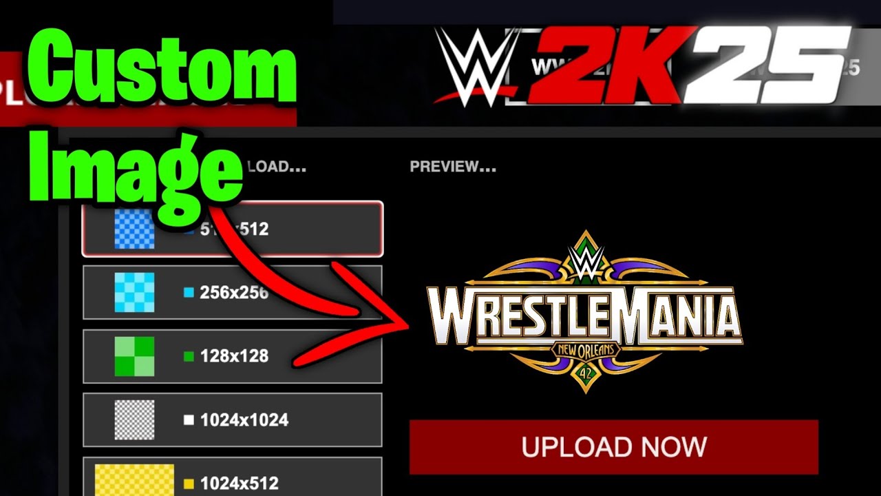 How to upload Custom Images, Logos & Textures in WWE 2K25 - YouTube