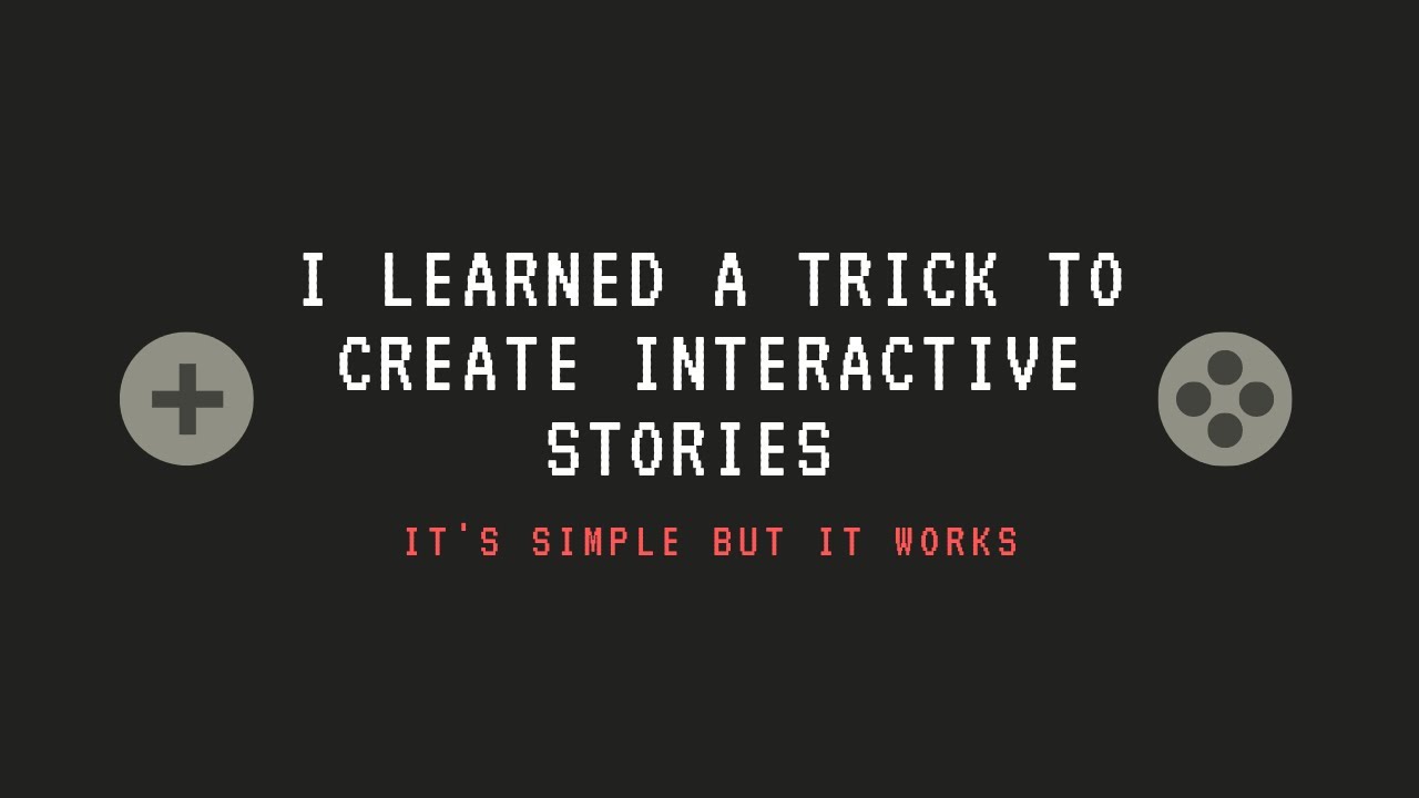 I Learned A Trick To Create Interactive Stories And It's Simple But It ...