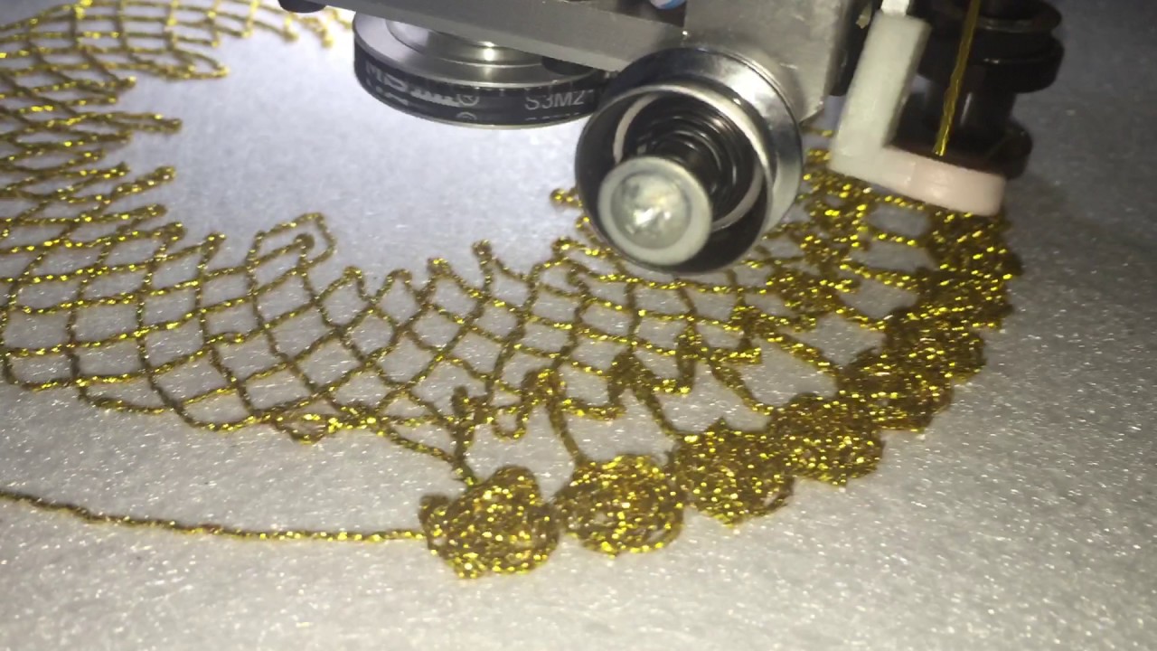 cording and coiling embroidery - YouTube