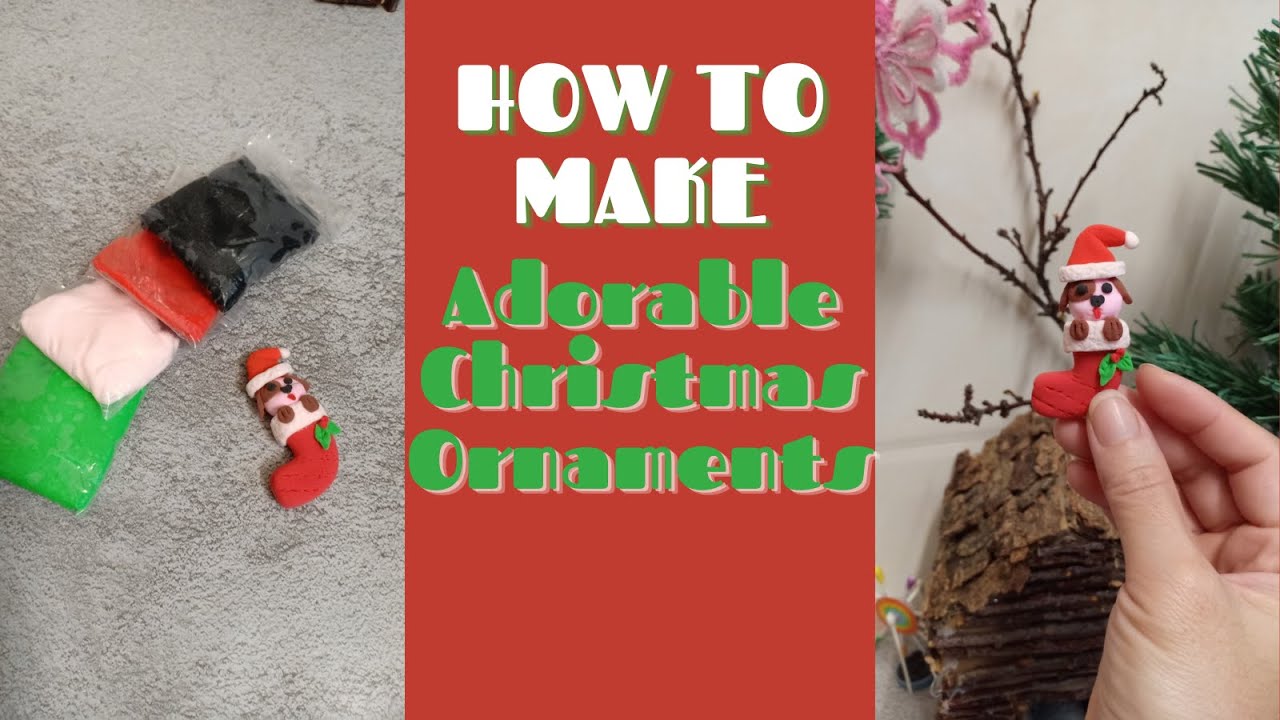How To Make Adorable Christmas Ornaments with Clay | Clay Craft Ideas ...