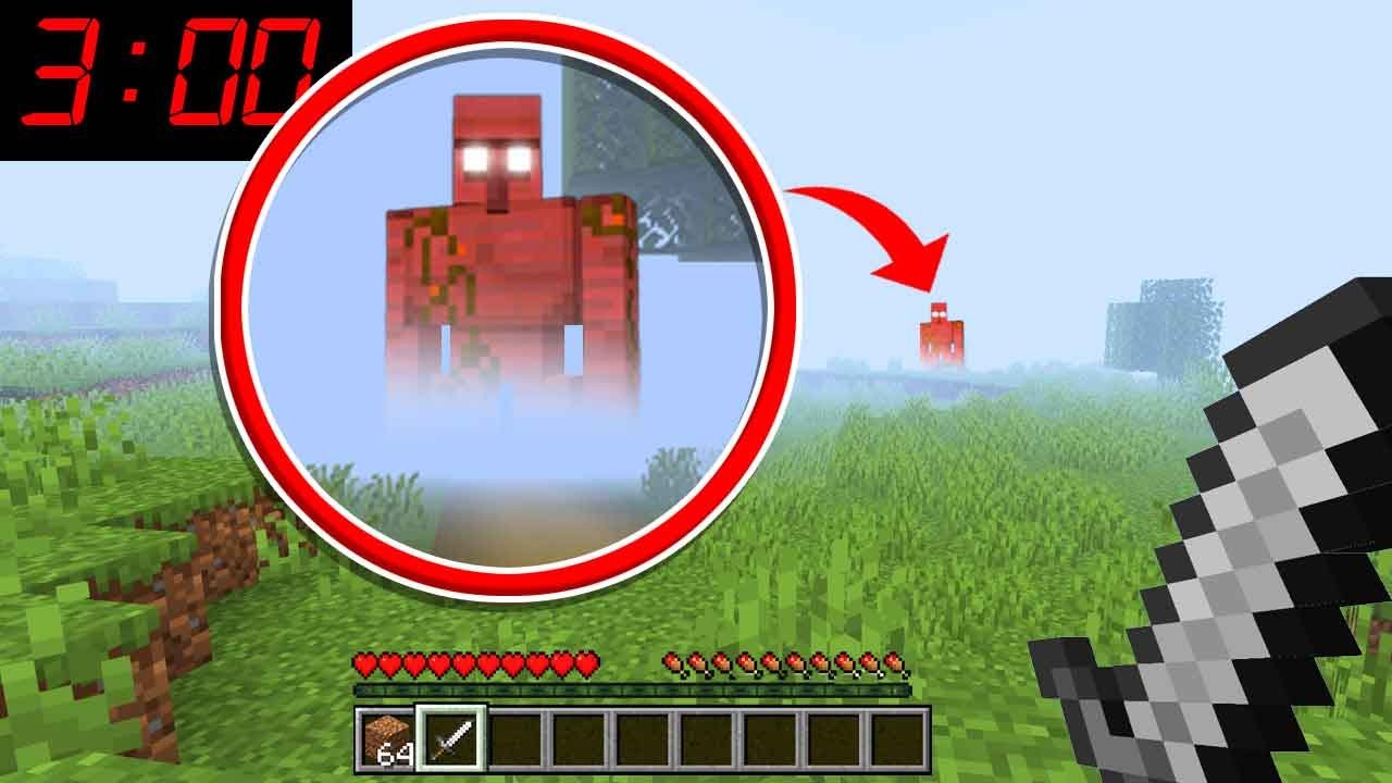 If You SEE This BLOOD GOLEM IN MINECRAFT RUN! (Ps5/XboxSeriesS/PS4 ...