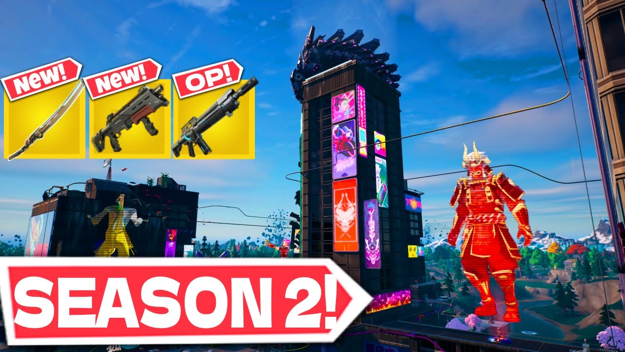 Fortnite SEASON 2 is HERE (New Mythics, New Map, & MORE) - YouTube