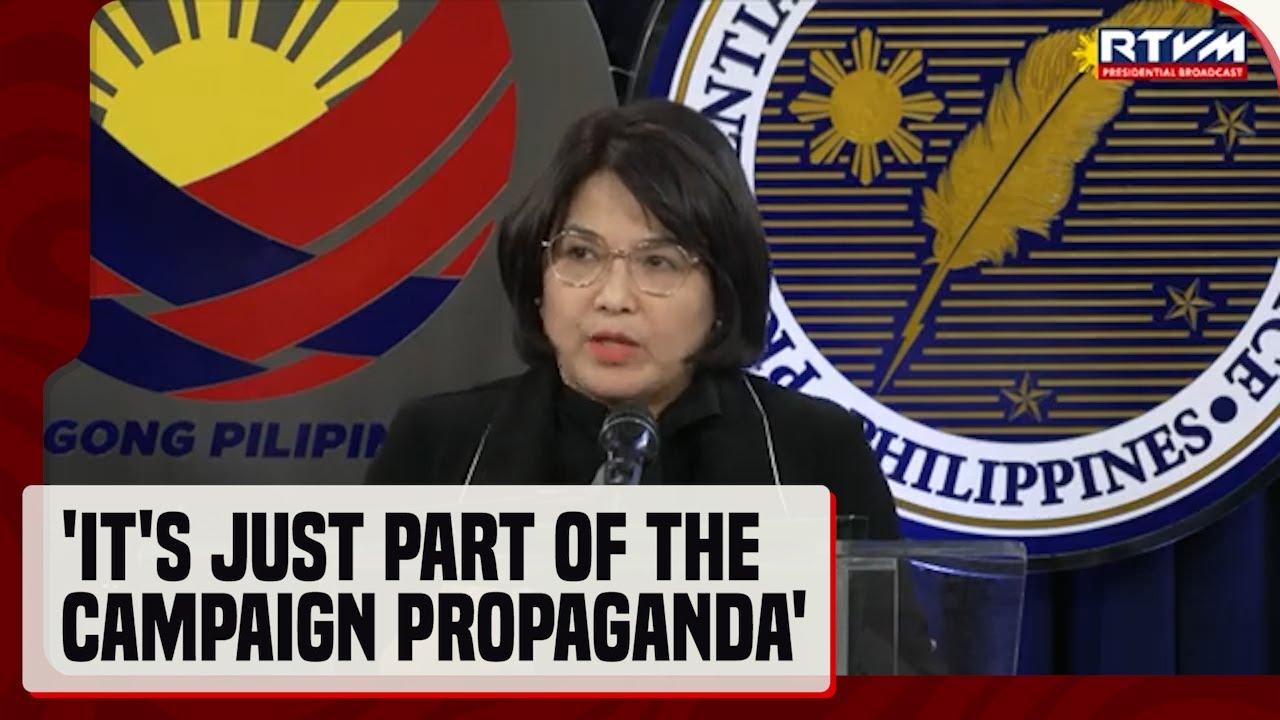 Usec. Castro sa naging pahayag ni Pres. Marcos: It's just part of the ...