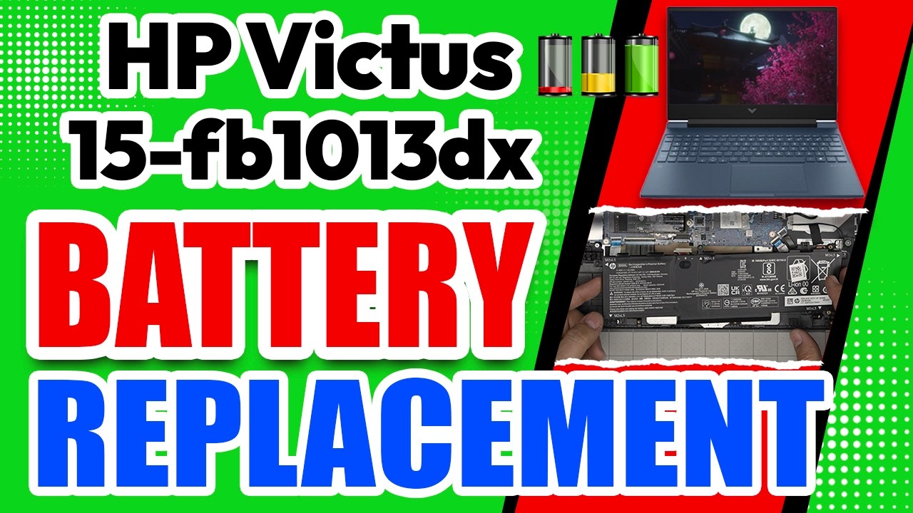 How to Replace Battery on HP Gaming Victus Laptop 15 fb1013dx | Step-by ...