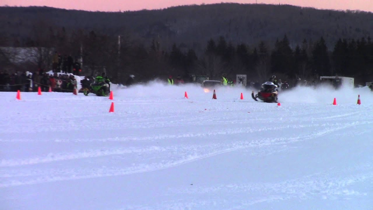 Firecat 700 PS vs Firecat 700 PS 660 ft snow drag race - YouTube
