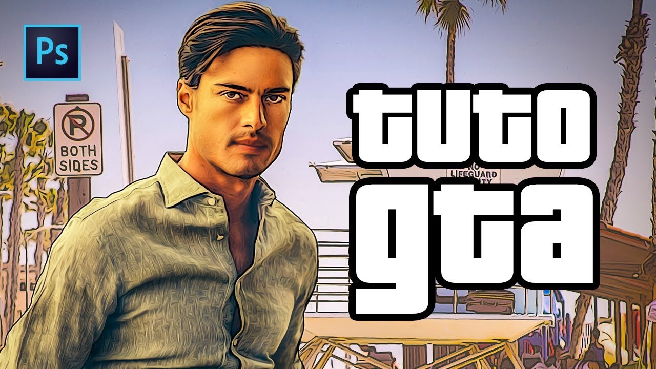 CRÉER UN EFFET GTA SUR PHOTOSHOP ! [ILLUSTRATION GRAND THEFT AUTO ...