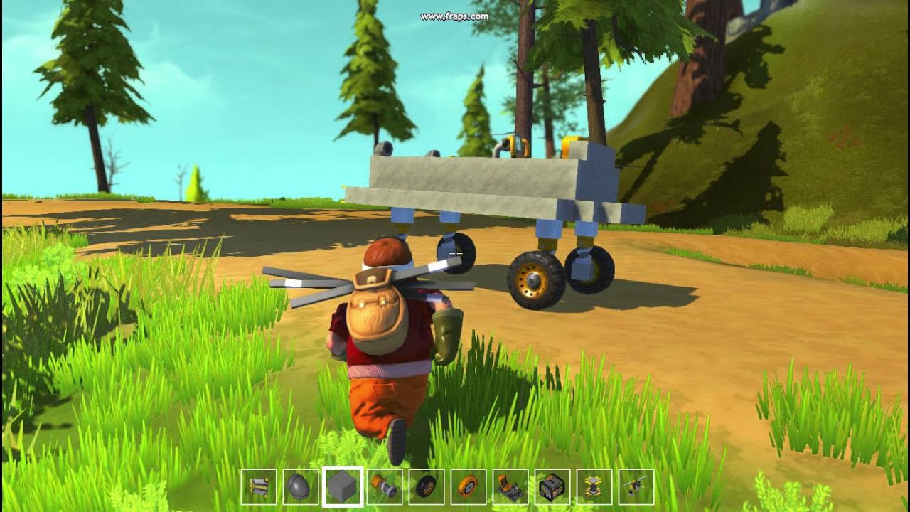 Scrap Mechanic-How to build the best car (simple guide and race showoff ...