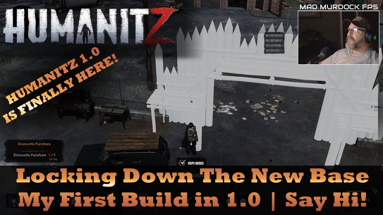 Locking Down The New Base! HumanitZ 1.0 LIVE - YouTube