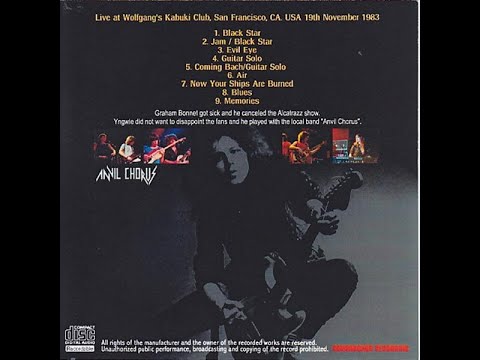 Yngwie @ San Francisco November 1983 without Alcatrazz