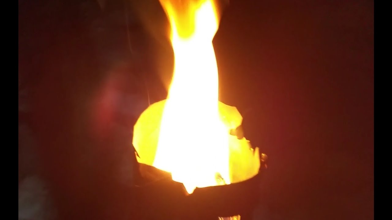 Wind Resistant Waste Oil Emergency Torch!!!! - YouTube