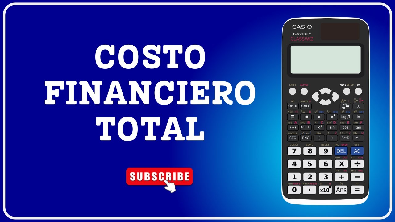 ¿ Cómo calcular el costo financiero total? - YouTube
