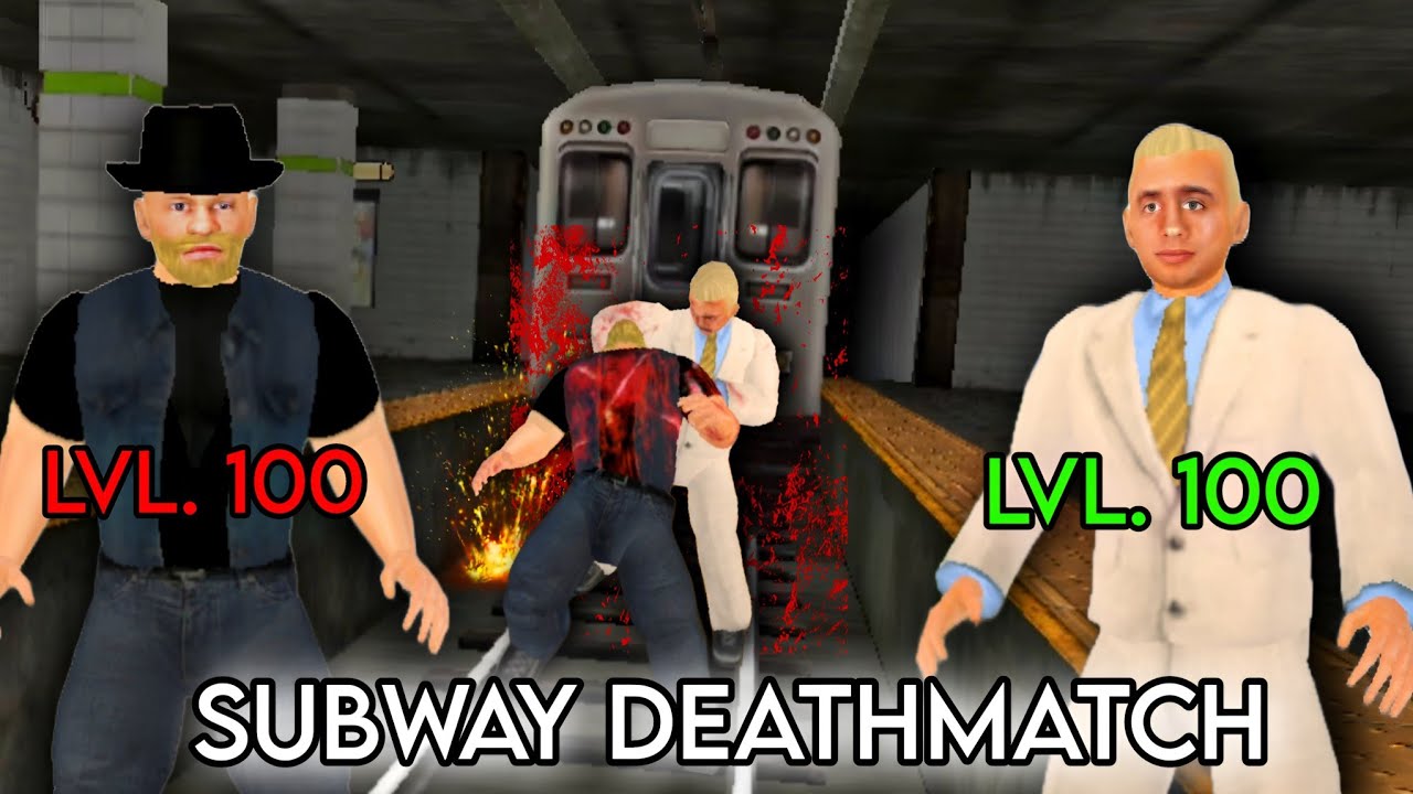 Lvl 100 Cody Rhodes vs Lvl 100 Brock Lesnar Subway Deathmatch ...