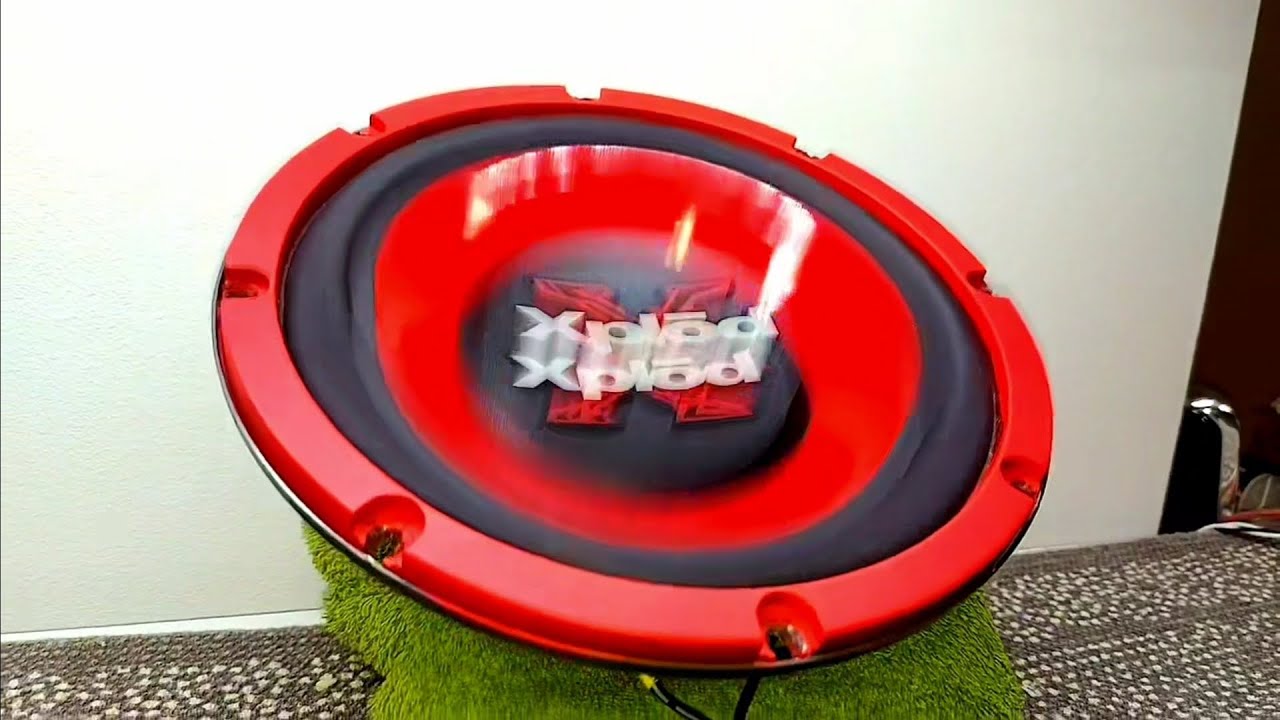 Sony Xplod 8 inch subwoofer excursion - YouTube