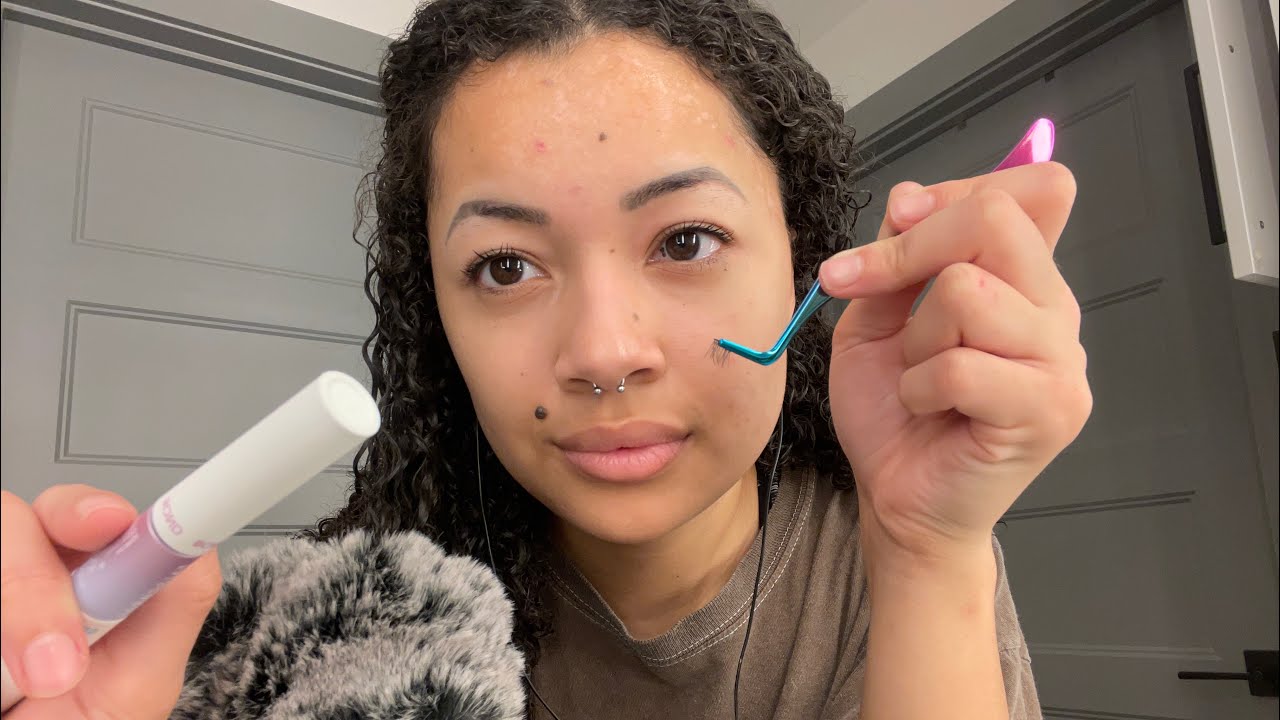 chaotically applying lashes asmr - YouTube