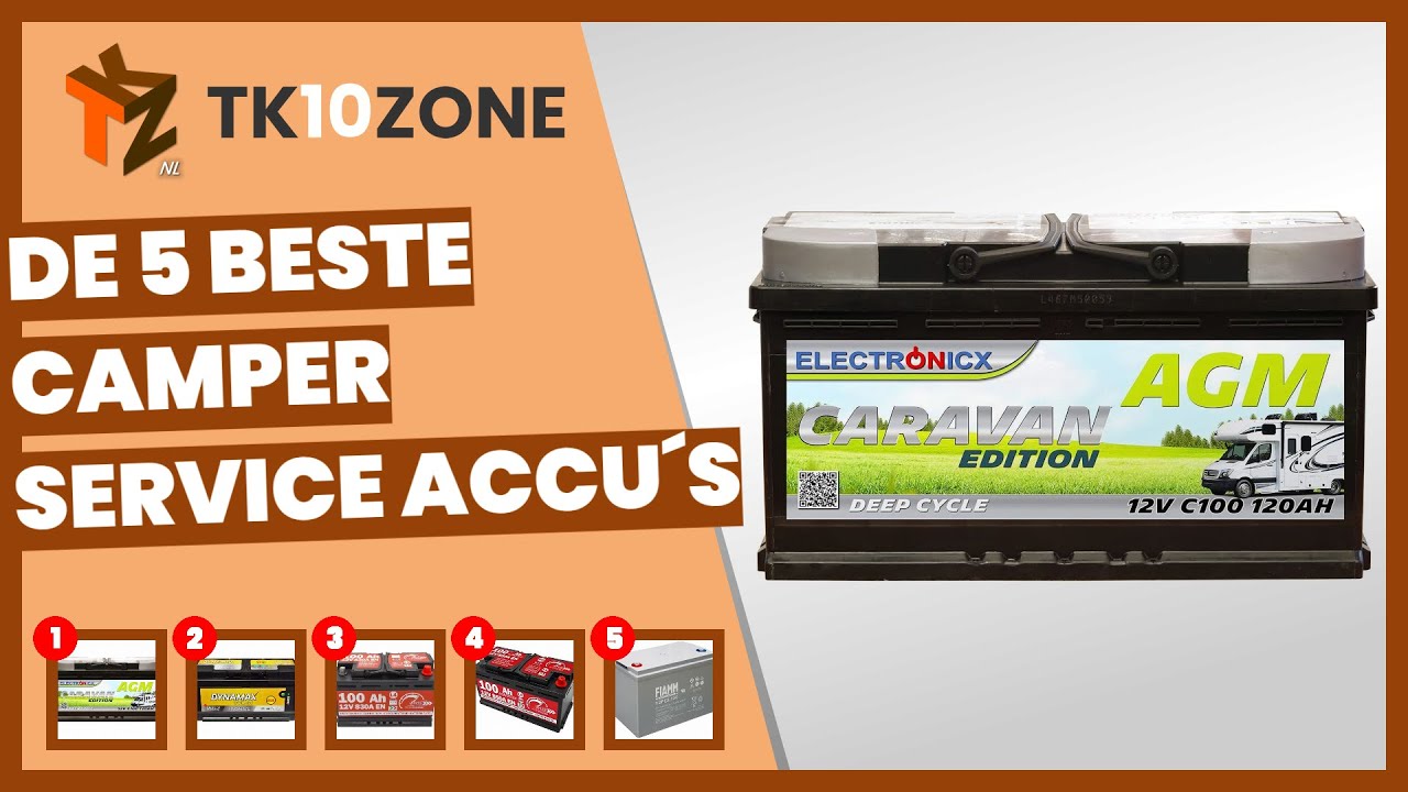 De 5 beste camper service accu's - YouTube