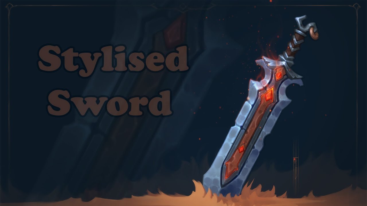 How to Draw a Stylized 2D Sword in Photoshop - 🎨Stylized Station ...