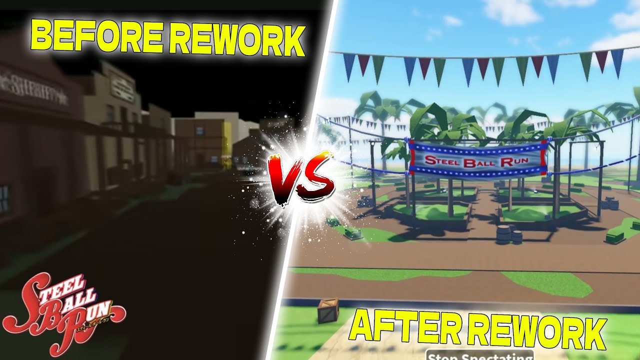 [YBA] Steel Ball Run Before Rework VS After Rework - YouTube