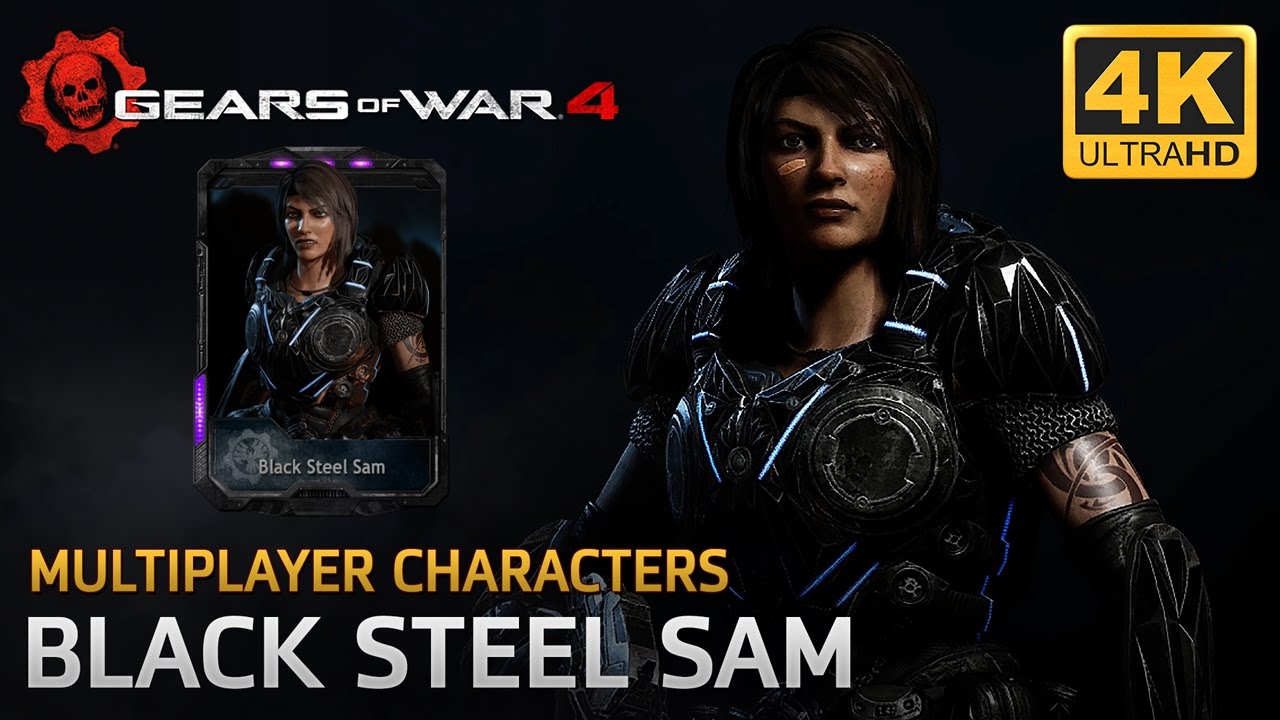 Gears of War 4 - Multiplayer Characters: Black Steel Sam - YouTube
