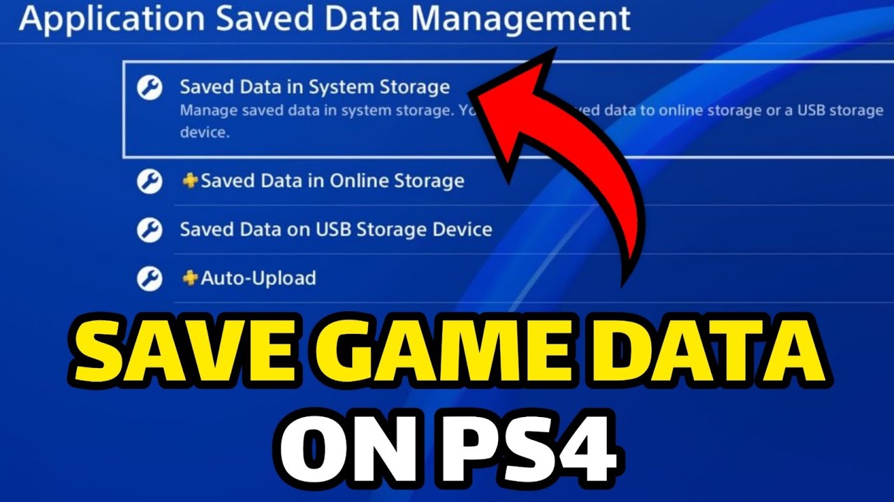 how to save game data on ps4 at 2021 with best methods - YouTube
